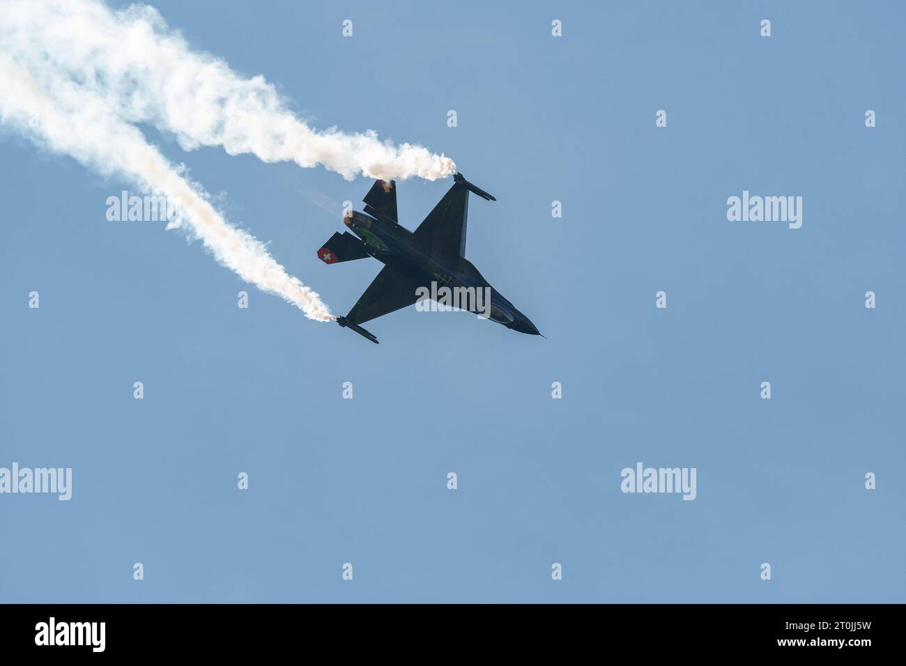Mollis, Switzerland, August 18, 2023 Lockheed Martin F-16AM Falcon ...