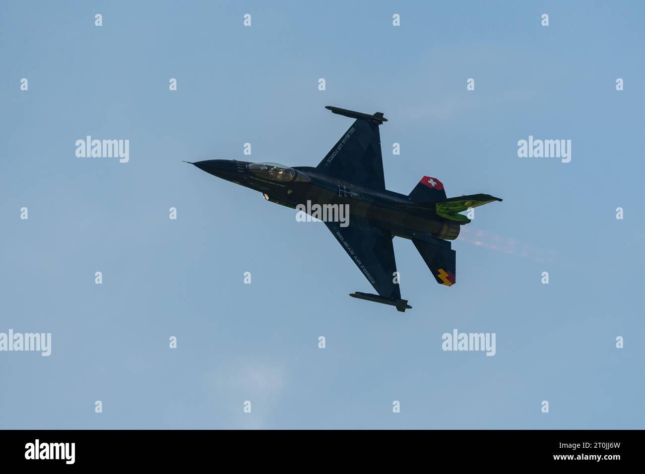Mollis, Switzerland, August 18, 2023 Lockheed Martin F-16AM Falcon ...