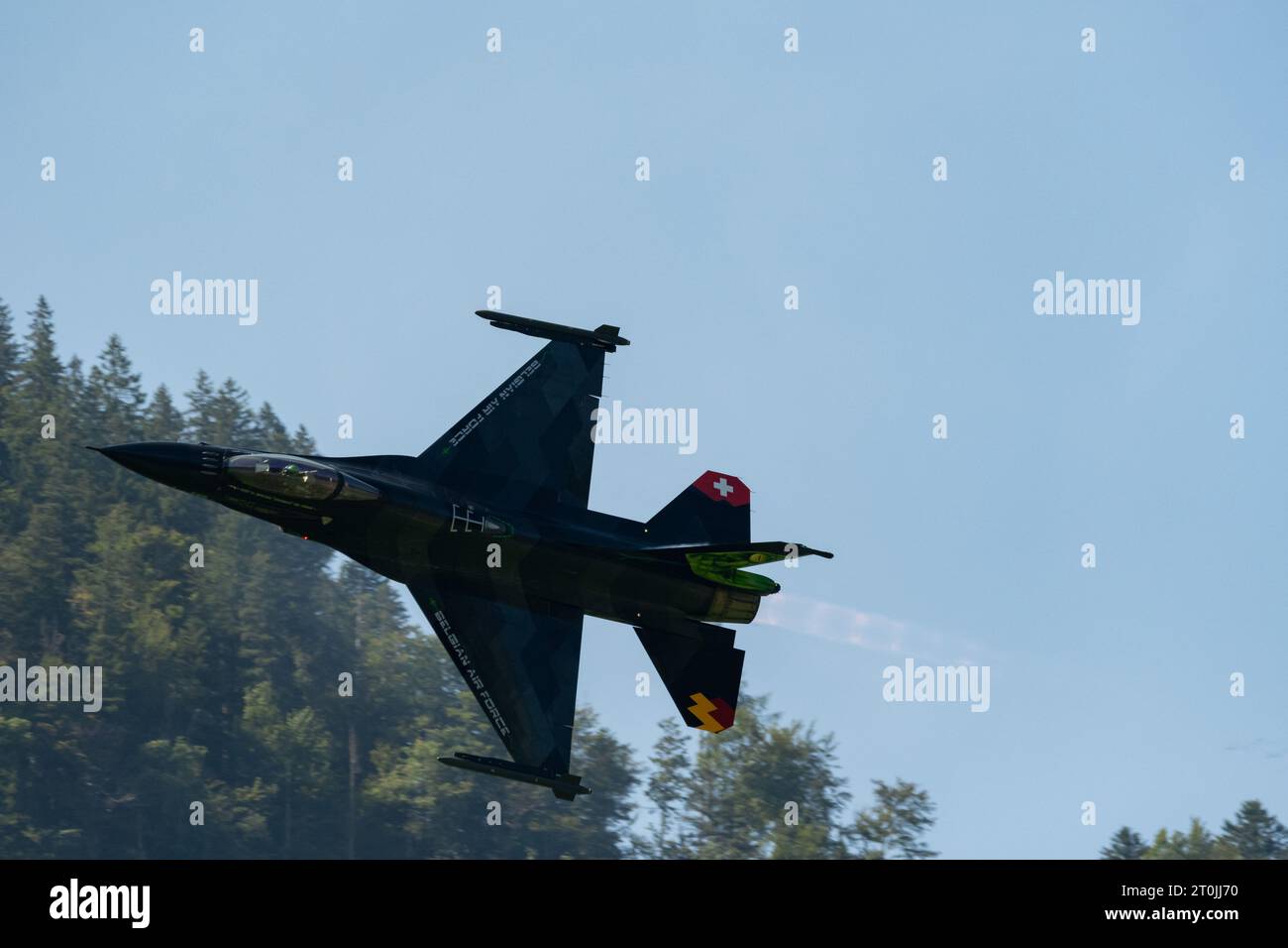 Mollis, Switzerland, August 18, 2023 Lockheed Martin F-16AM Falcon ...