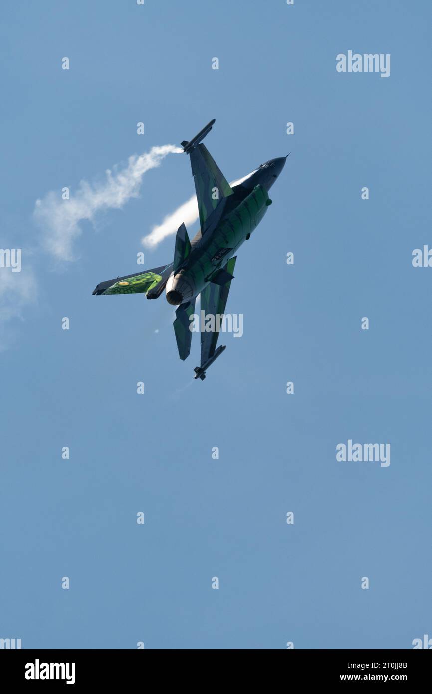 Mollis, Switzerland, August 18, 2023 Lockheed Martin F-16AM Falcon ...