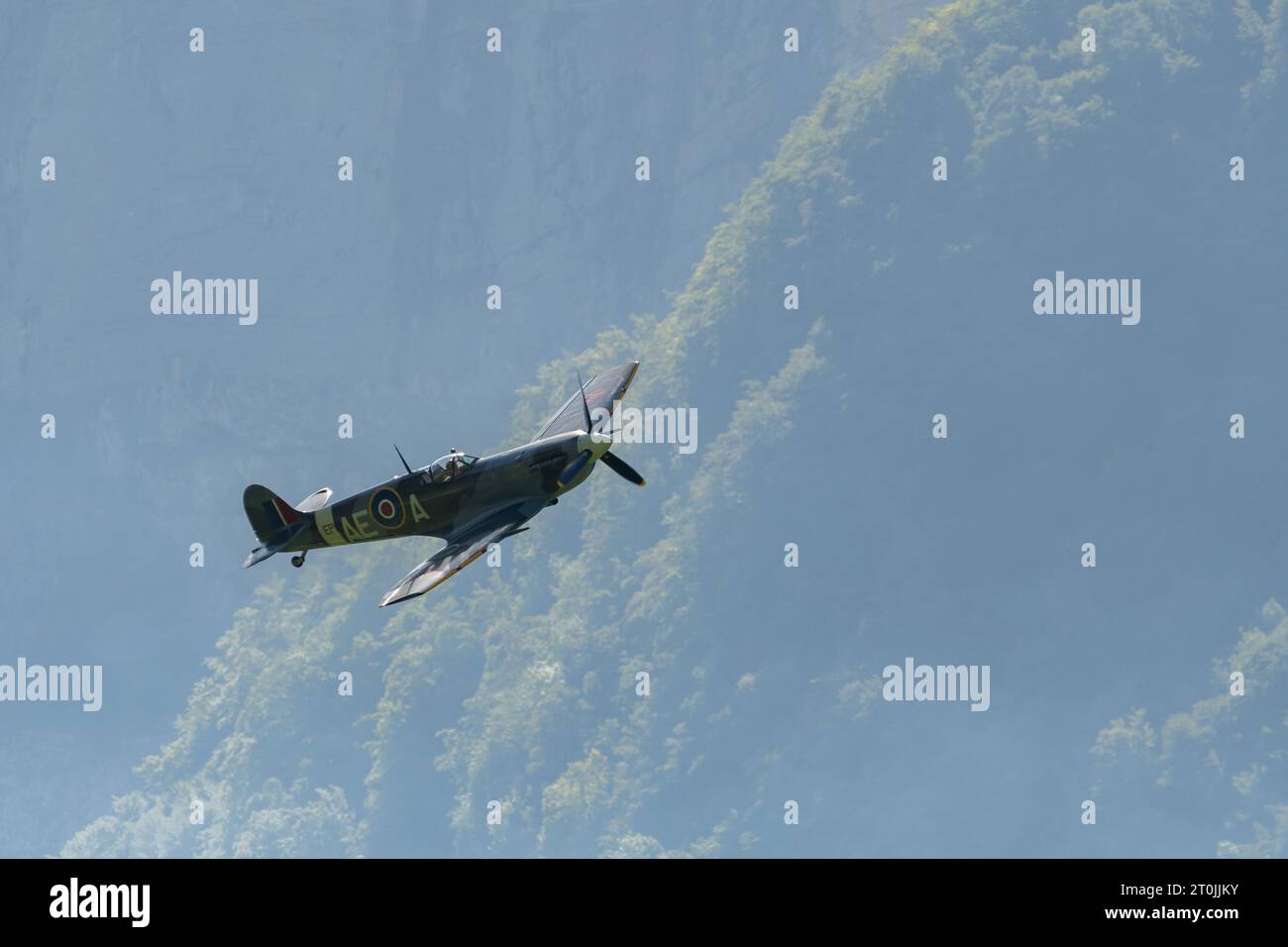 Mollis, Switzerland, August 18, 2023 EP-120 Supermarine LF Mk Vb ...