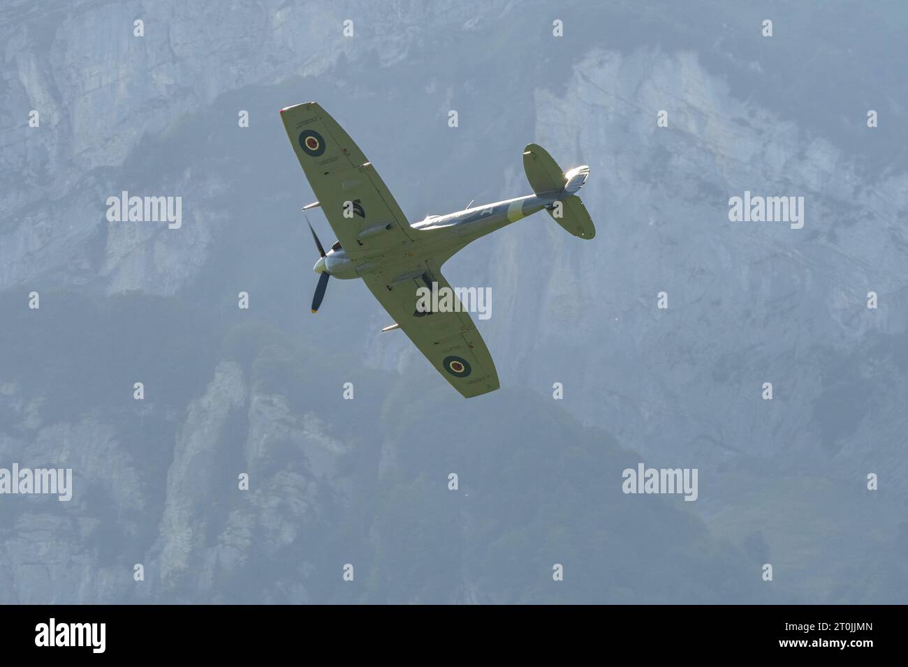 Mollis, Switzerland, August 18, 2023 EP-120 Supermarine LF Mk Vb ...