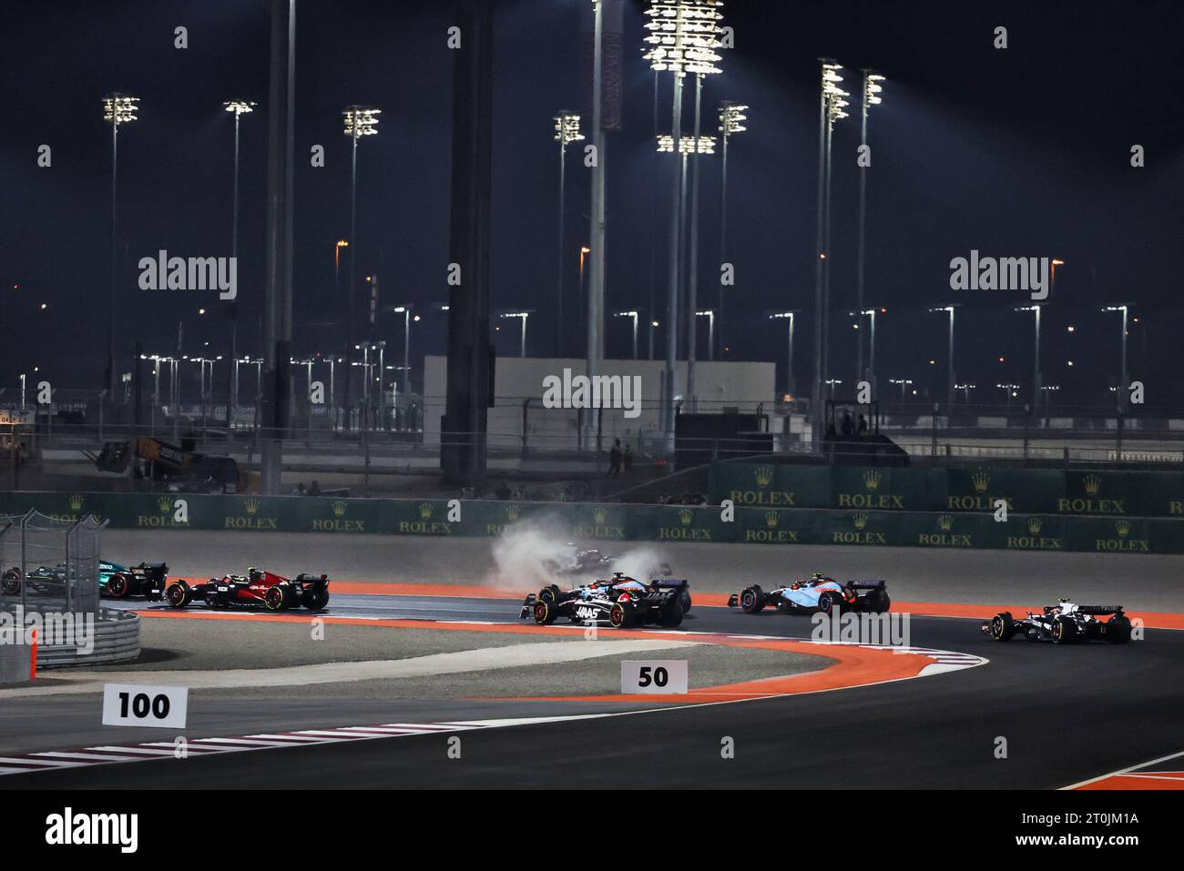 2023 qatar gp start crash hi-res stock photography and images - Alamy