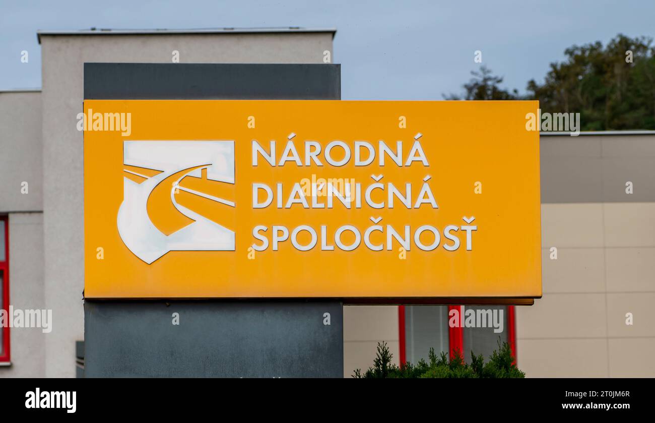 Nova Bana, Slovakia - October, 1, 2023 : The National Motorway Company ...
