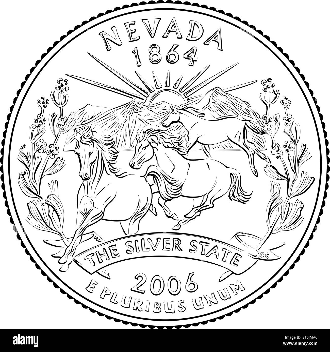 Washington quarters Stock Vector Images - Alamy