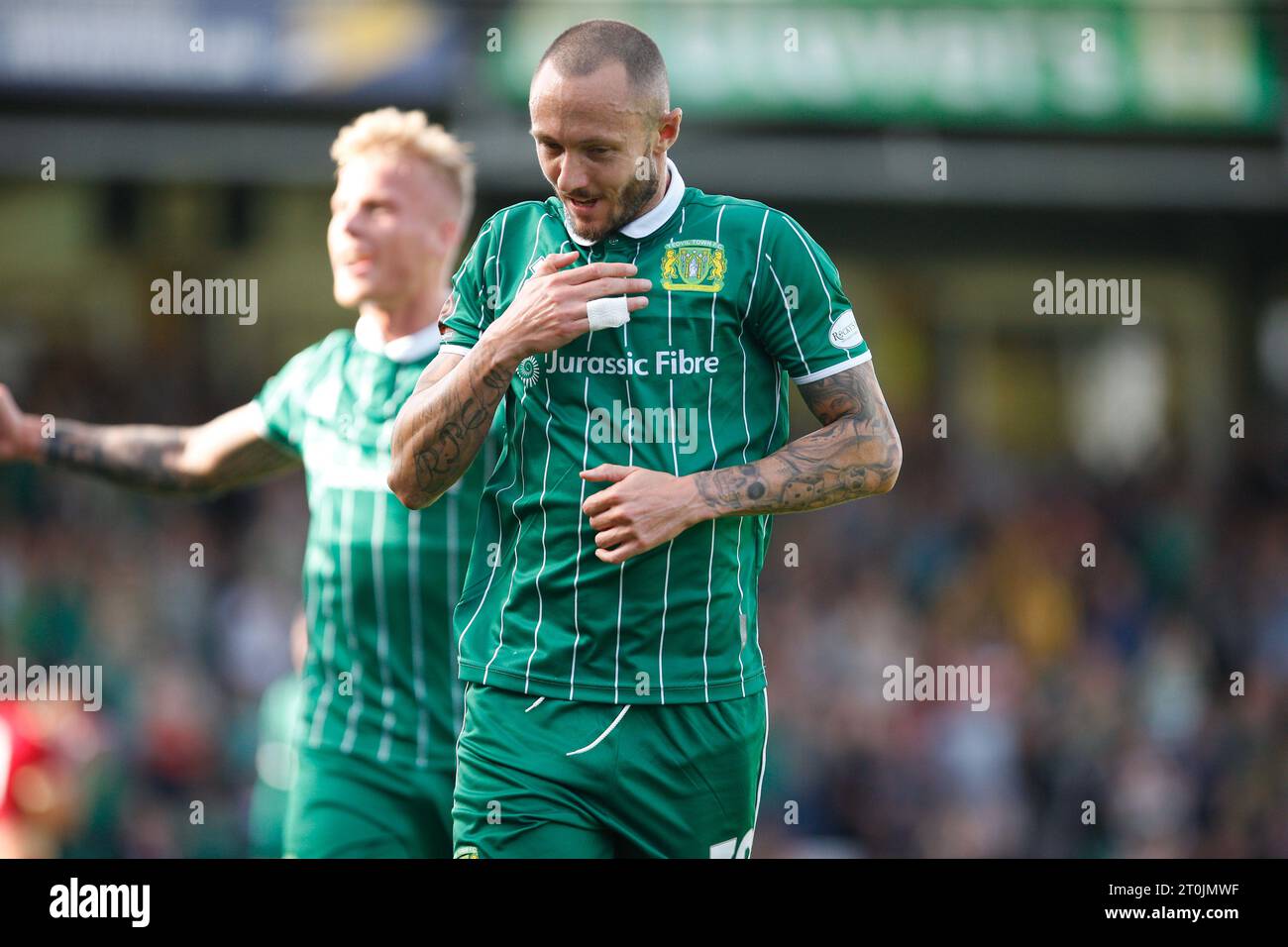 Rhys Murphy of Yeovil Town celebrate his second goal during the ...