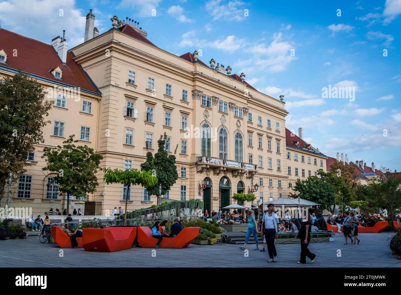 MuseumsQuartier, a pedestrianised complex of modern & contemporary art ...
