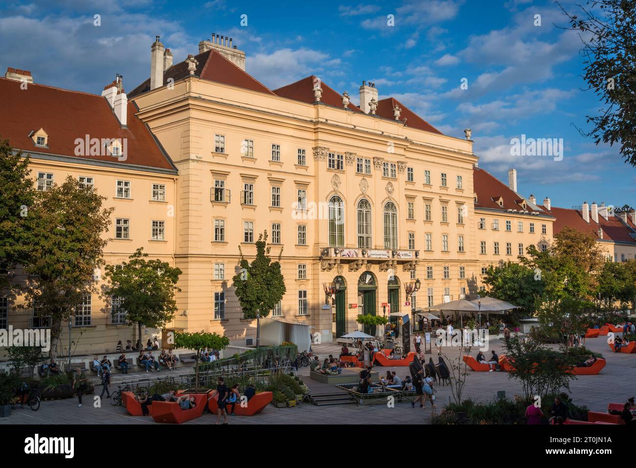 MuseumsQuartier, a pedestrianised complex of modern & contemporary art ...