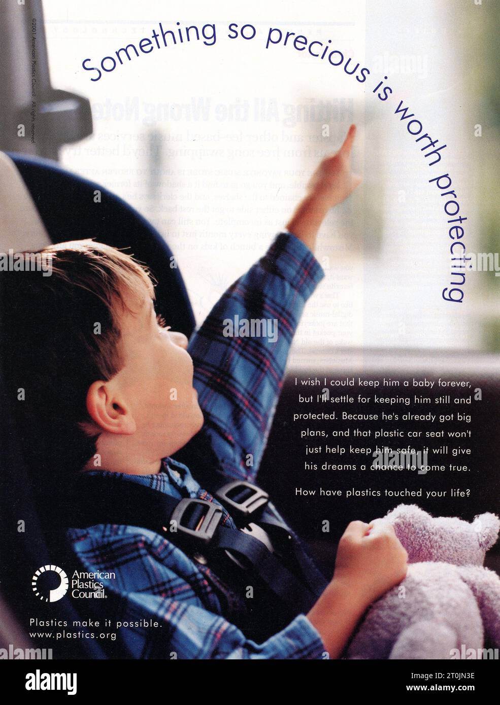 Vintage "Time" Magazine 25 February 2002 Issue Advert, USA Stock Photo ...