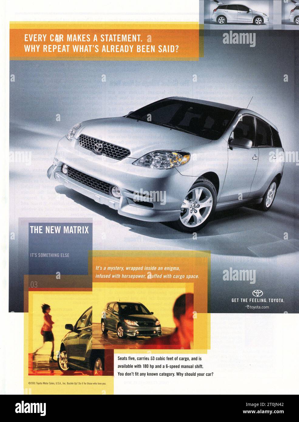 Vintage "Time" Magazine 25 February 2002 Issue Advert, USA Stock Photo ...