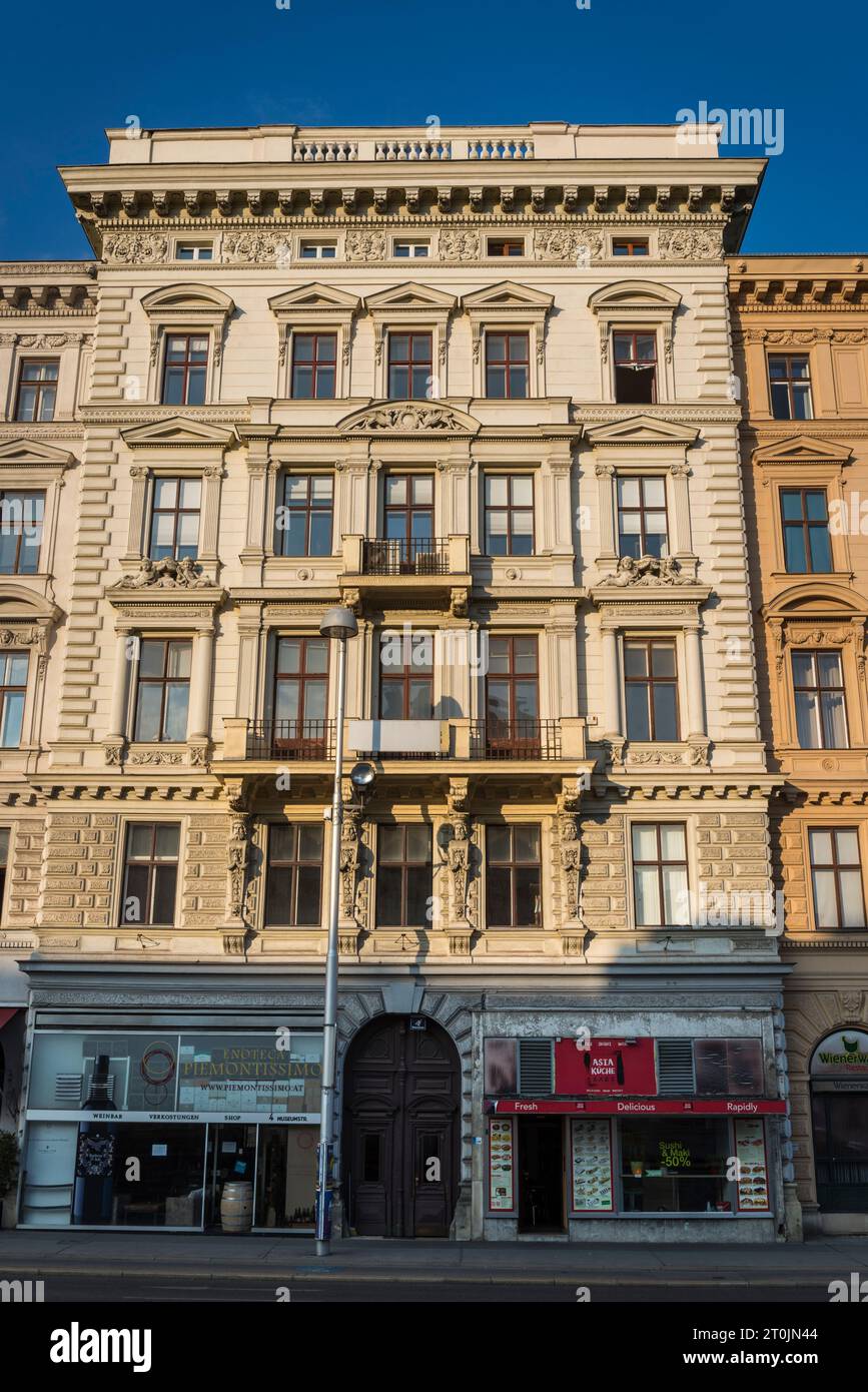 Neoclassic architecture in the Ringstrasse, the Vienna Ring Road ...