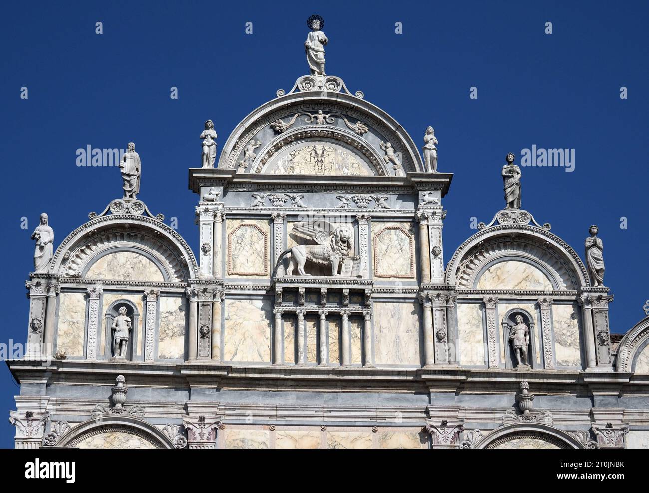 Scenes of Venice, Italy on October 7, 2023. A view of the sculptures ...