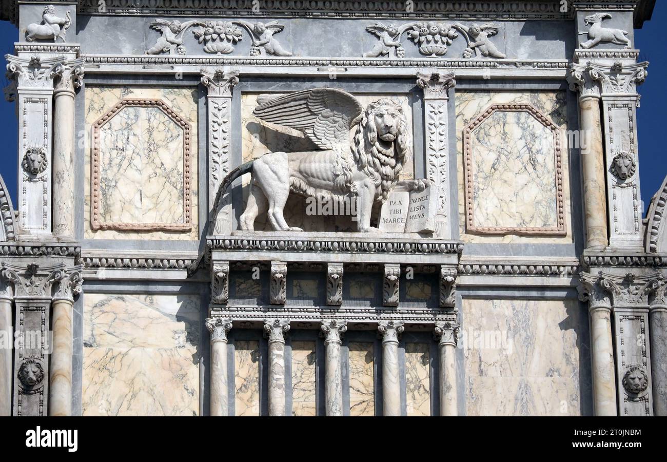 Scenes of Venice, Italy on October 7, 2023. A view of the sculptures ...