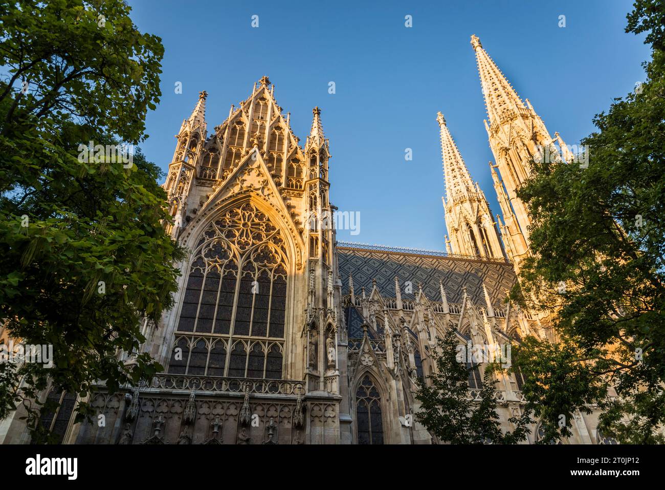 Votivkirche, a neo-Gothic style church located on the Ringstraße ...