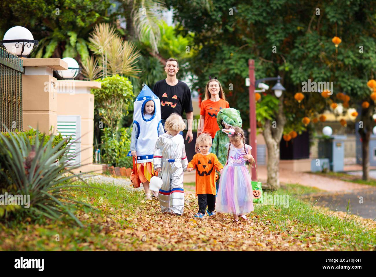 Child in Halloween costume. Mixed race Asian and Caucasian kids and ...
