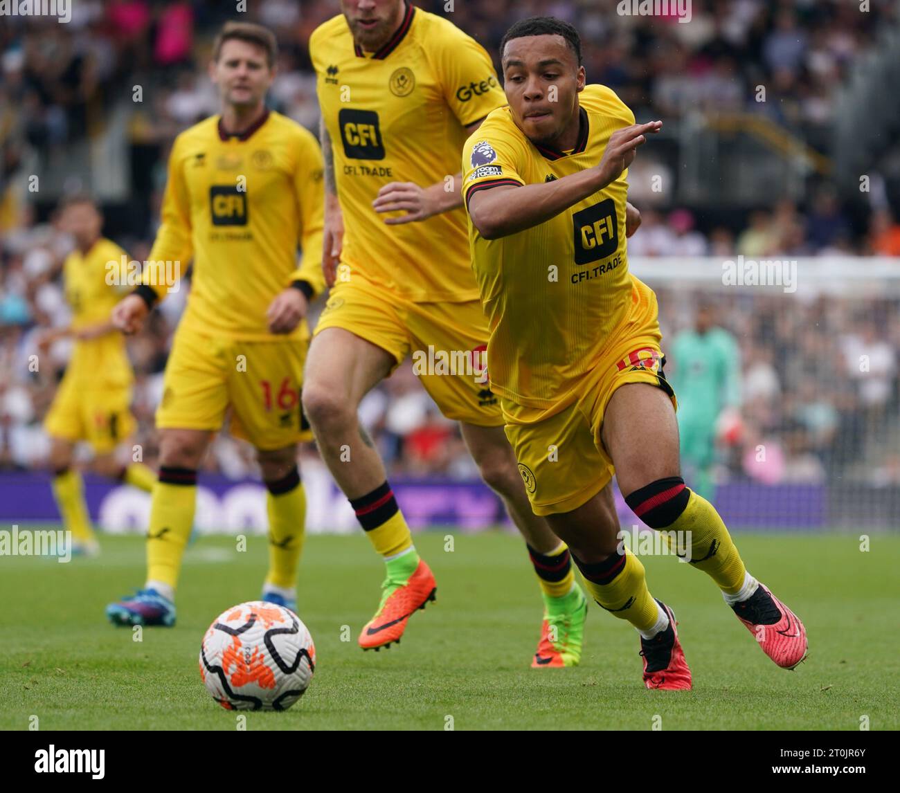 LONDON, ENGLAND - OCTOBER 07: Cameron Archer of Sheffield United during ...
