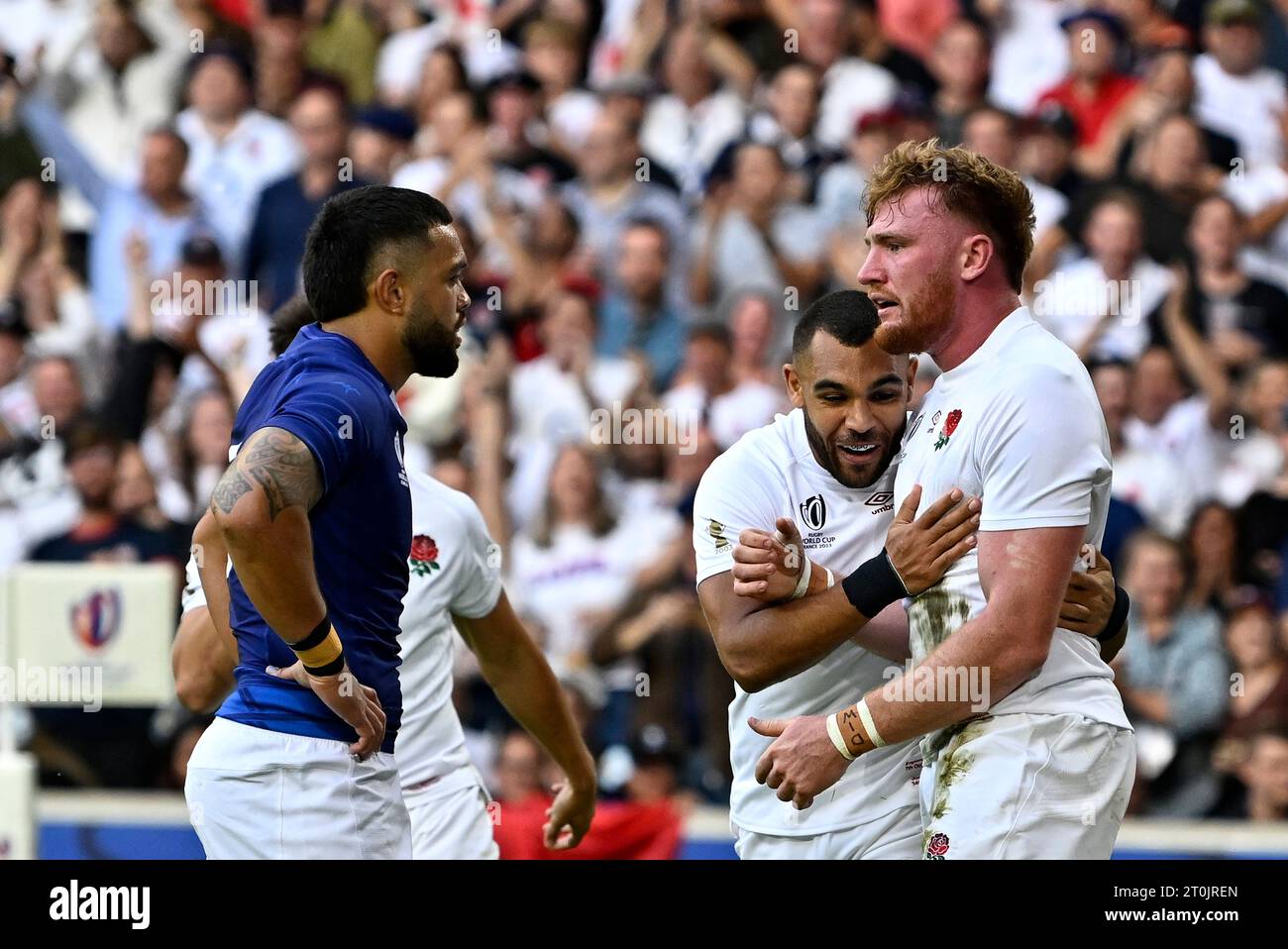 Lille, France. 07th Oct, 2023. England V Samoa Rugby World Cup pool D ...