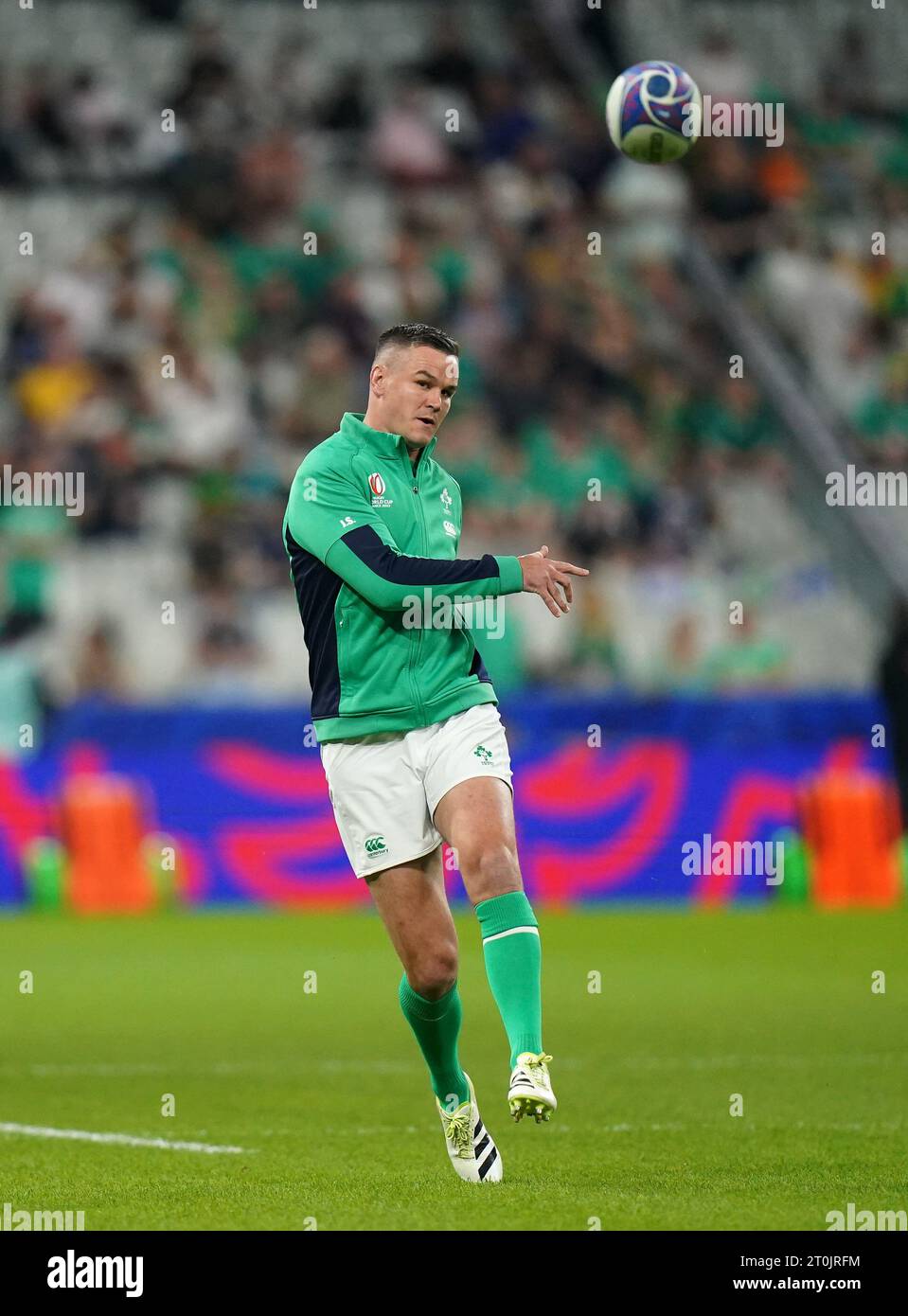 Irelands Johnny Sexton Warming Up Before The Rugby World Cup 2023