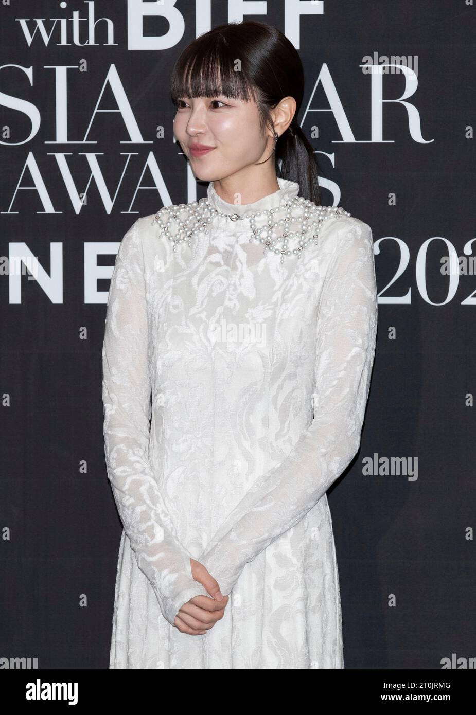 Busan, South Korea. 5th Oct, 2023. Japanese actrress Yuka Kouri, attends red carpet for the 12th ...