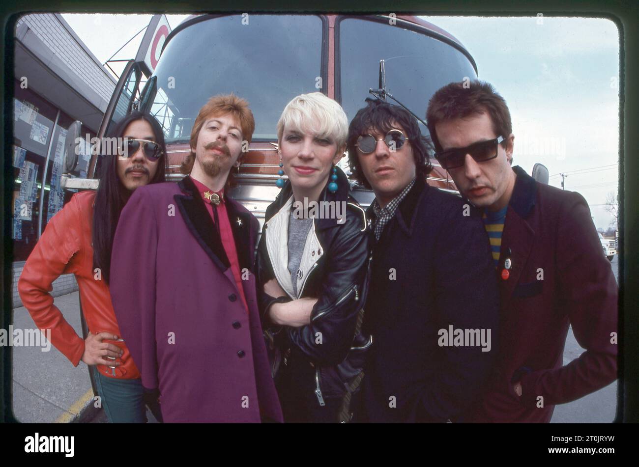 A May 1980 photo of the British rock band, The Tourists. Annie Lennox and Dave Stewart, to her ...