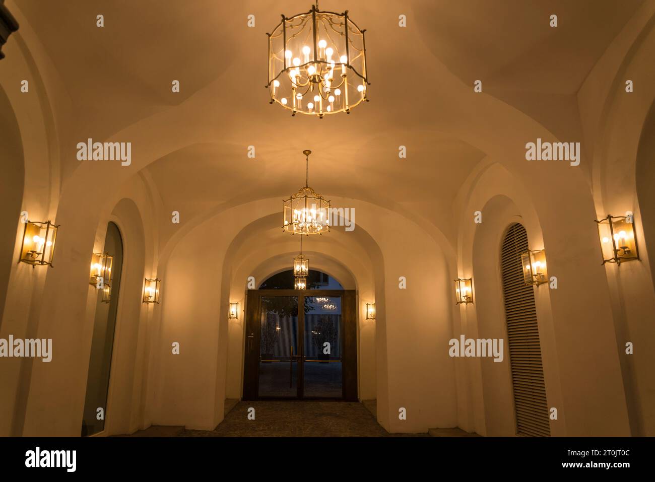 Palais Daun-Kinsky, a Baroque architecture palace, Vienna, Austria ...