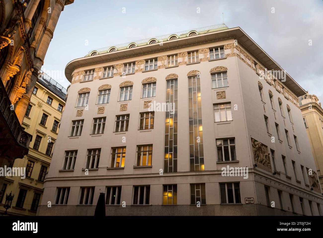 Art deco building, inner city, Vienna, Austria Stock Photo - Alamy