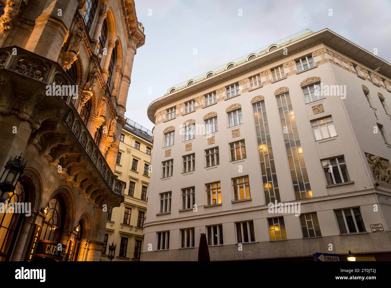Neo-Renaissance and Art deco buildings, inner city, Vienna, Austria ...
