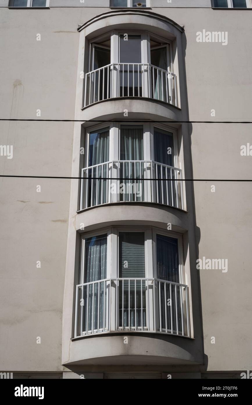 Residential block in Wieden district, 4th district of Vienna, Austria ...