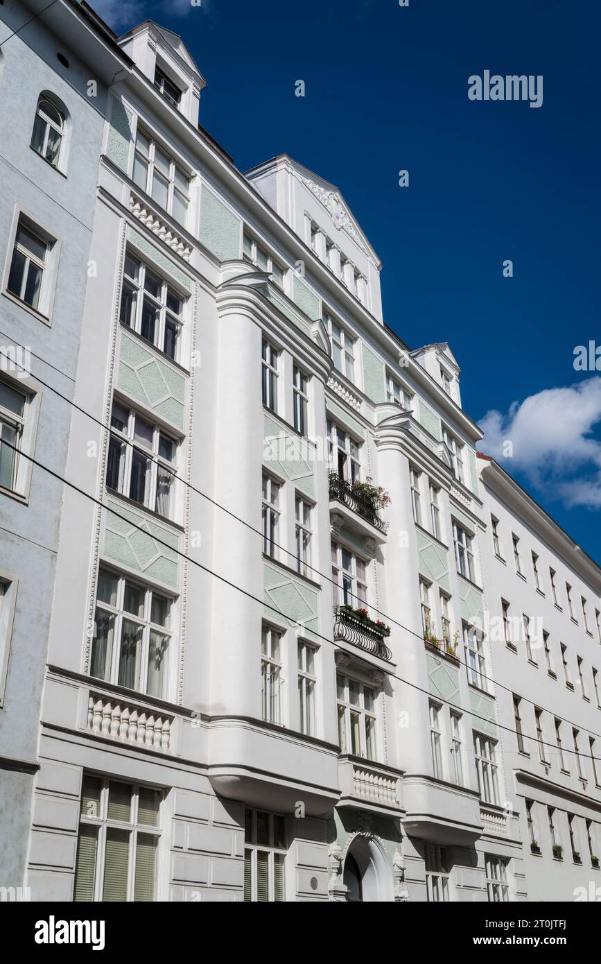 Residential block in Wieden district, 4th district of Vienna, Austria ...