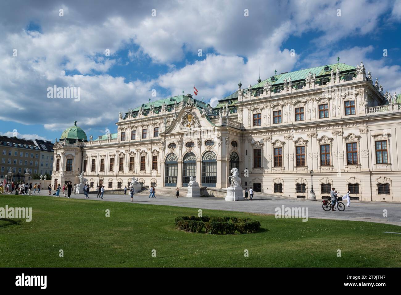 Belvedere Palace, 18th century Baroque Palace, Vienna, Austria Stock ...