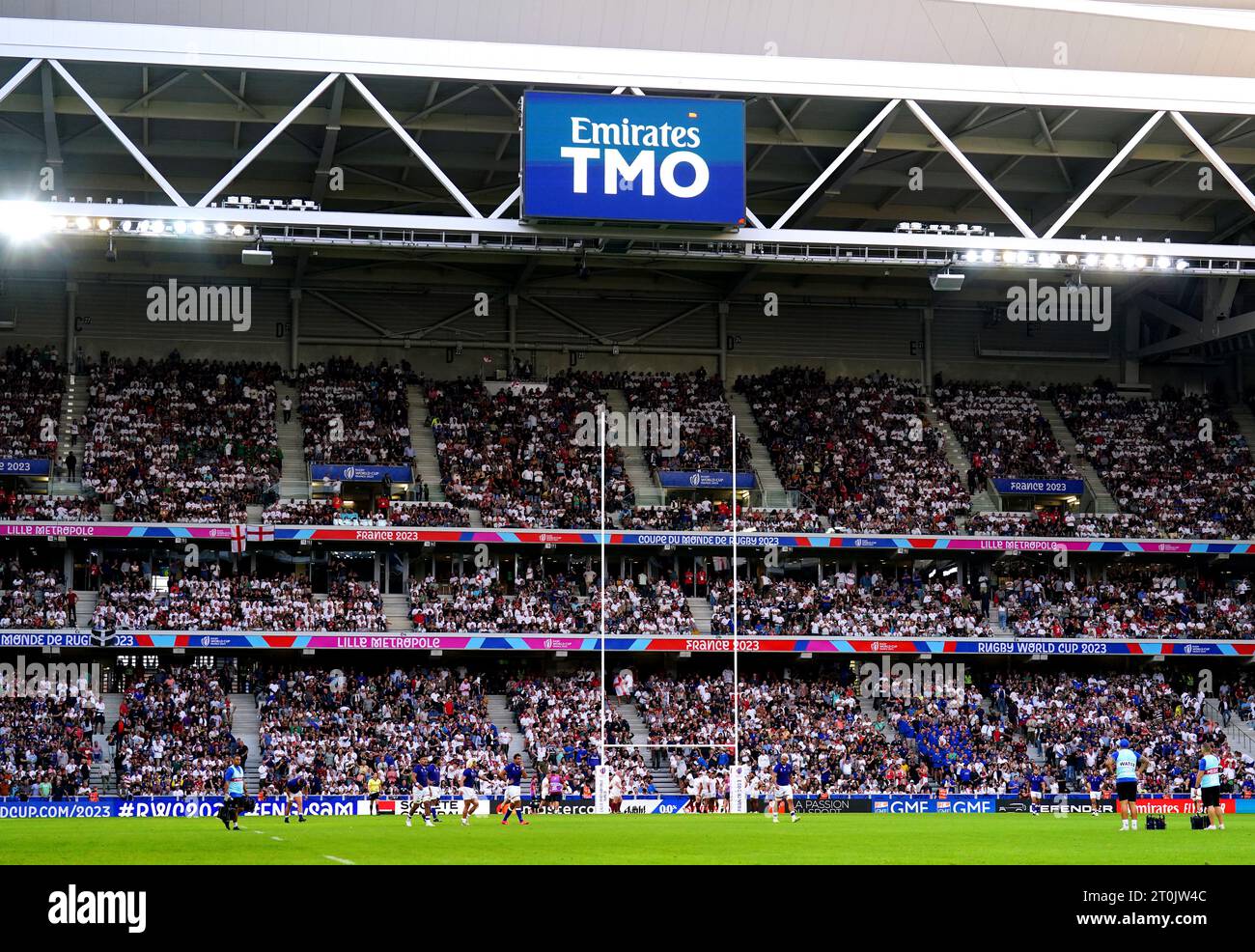 Samoa have a try disallowed after a TMO review during the Rugby World ...