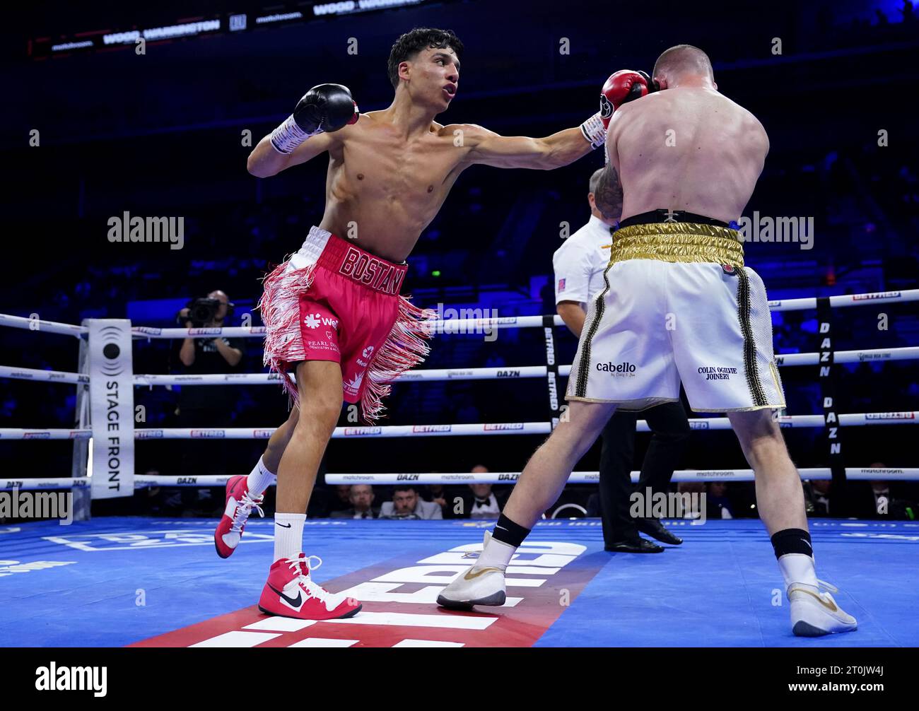 Junaid Bostan (left) and Corey McCulloch (right) in action in a ...