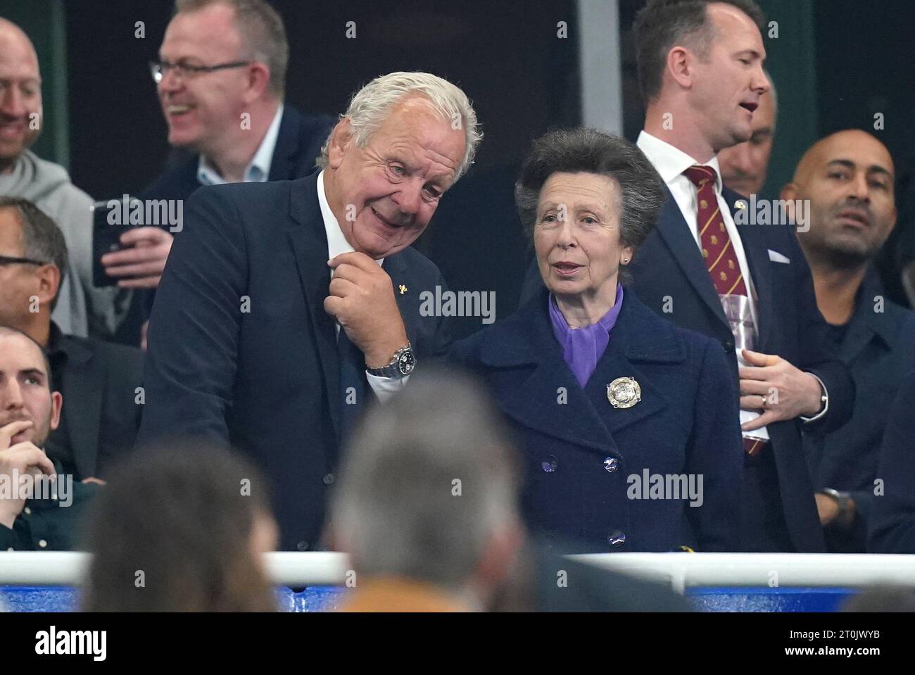 World Rugby Chairman Sir Bill Beaumont and the Princess Royal in the ...