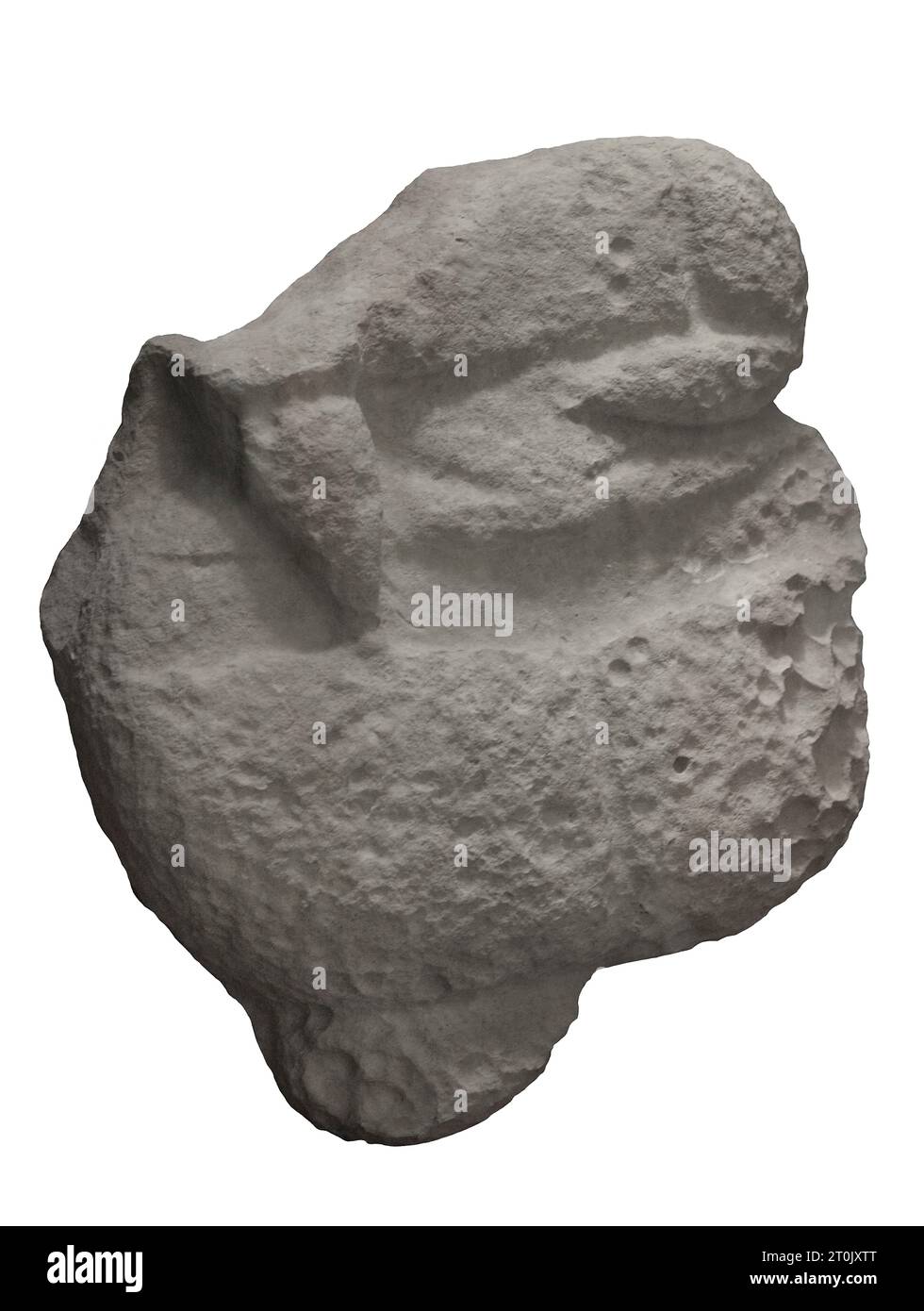 Headless standing stone statue. It belongs to the corpulent type, which ...