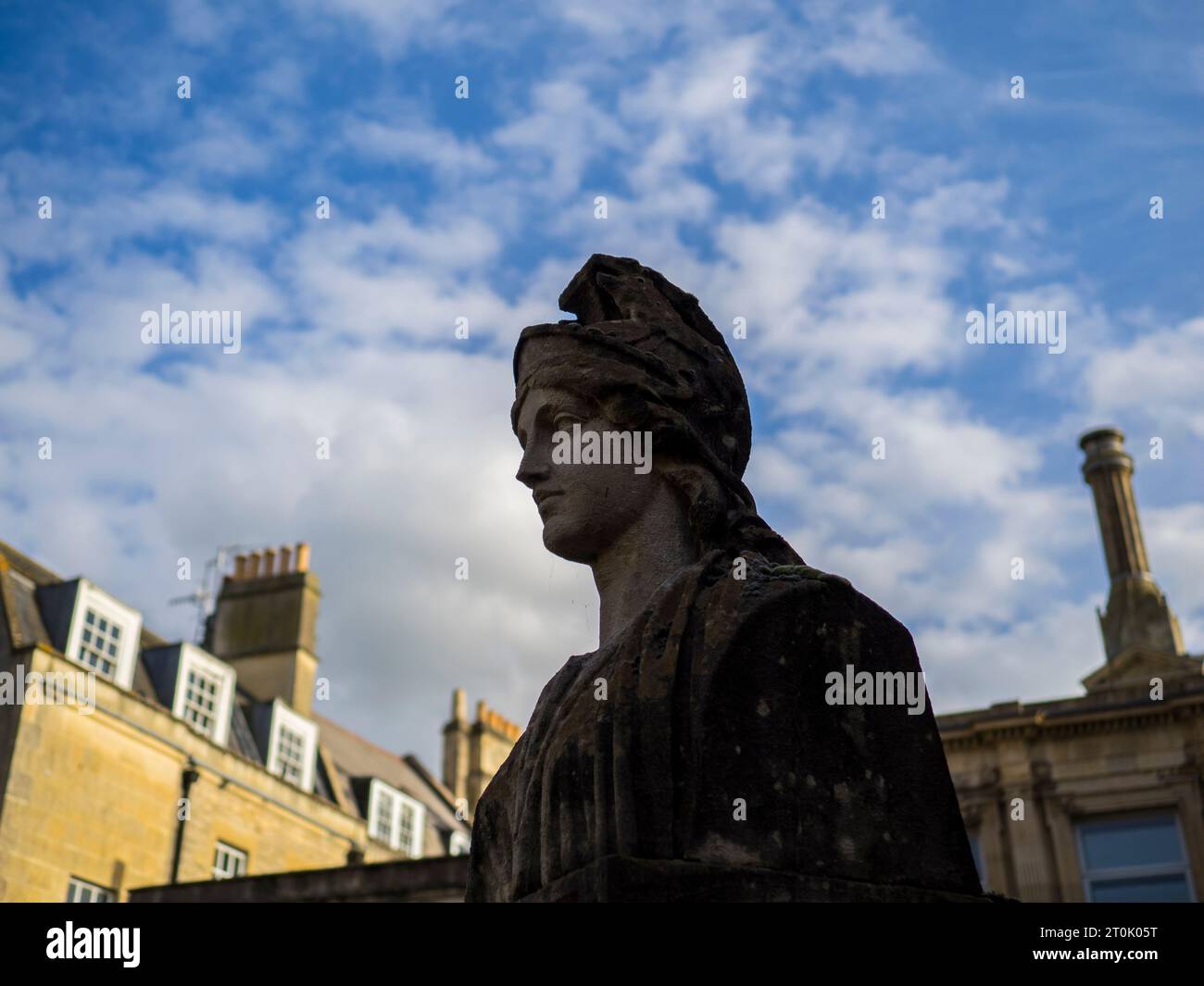 Roman Legionary Statue, The Roman Baths, City of Bath, Somerset ...