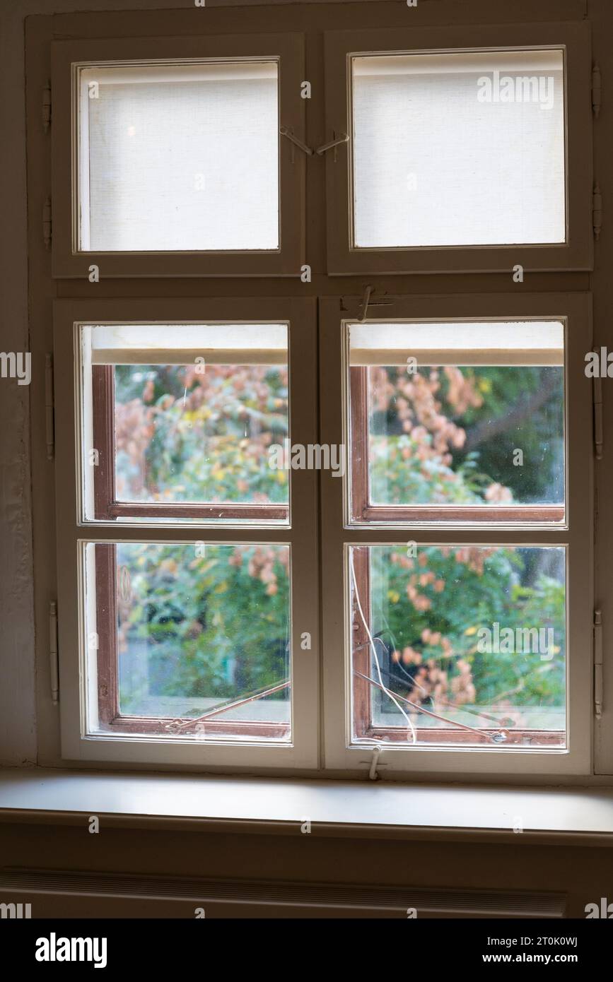 Window overlooking garden, Beethoven Museum in Heiligenstadt, Vienna ...