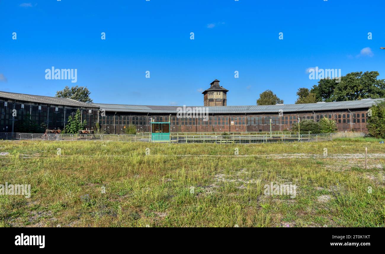 Lokschuppen, Ringlokschuppen, Rundschuppen, Ringschuppen, Bahnbetrieb ...