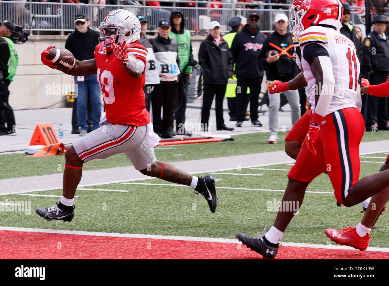 Ohio State running back Chip Trayanum scores a touchdown against ...