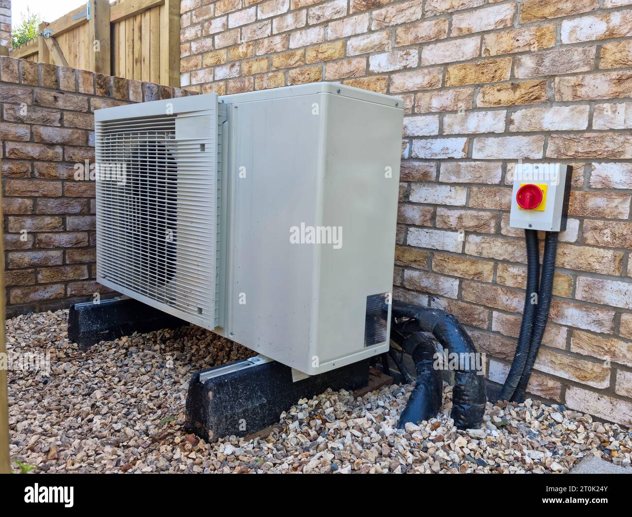 Air source heat pump unit. Green renewable energy, low-carbon heating ...