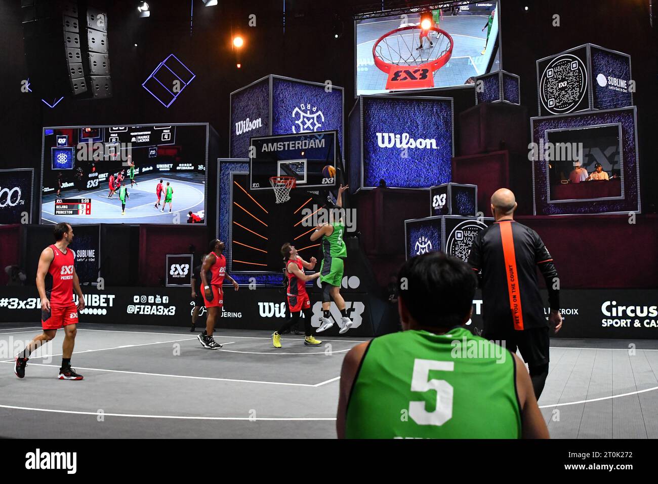 Amsterdam, Netherlands. 06th Oct, 2023. Songwei Zhu (Beijing) scores ...