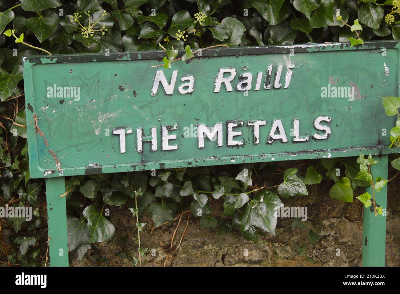 A photo of The Metals walk sign in Dublin Ireland Stock Photo - Alamy