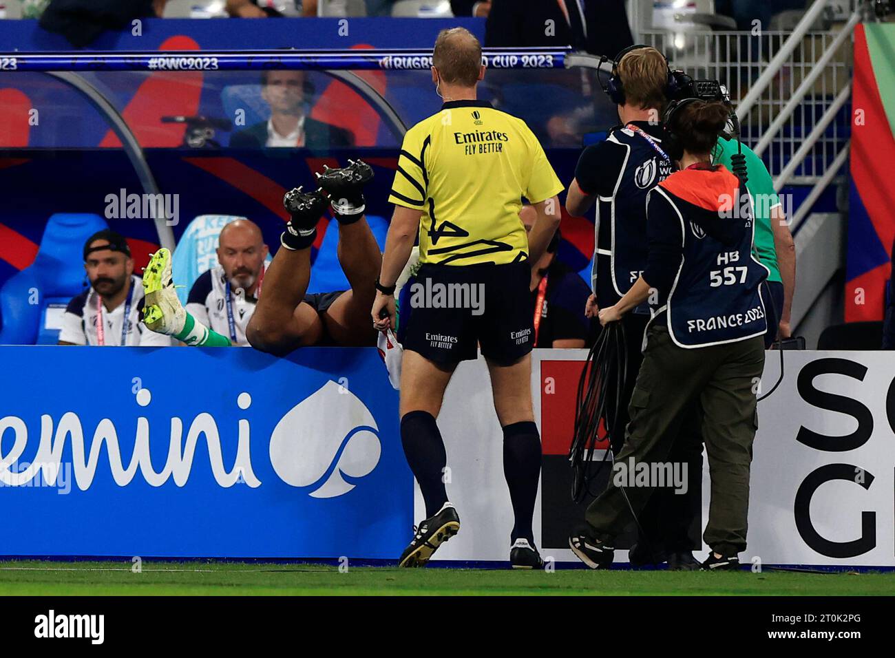 Scotland's Pierre Schoeman, center right, pushes Ireland's Dan Sheehan ...