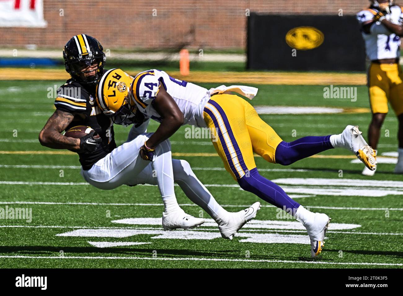 COLUMBIA, MO - OCTOBER 07: LSU Tigers cornerback Zy Alexander (24 ...