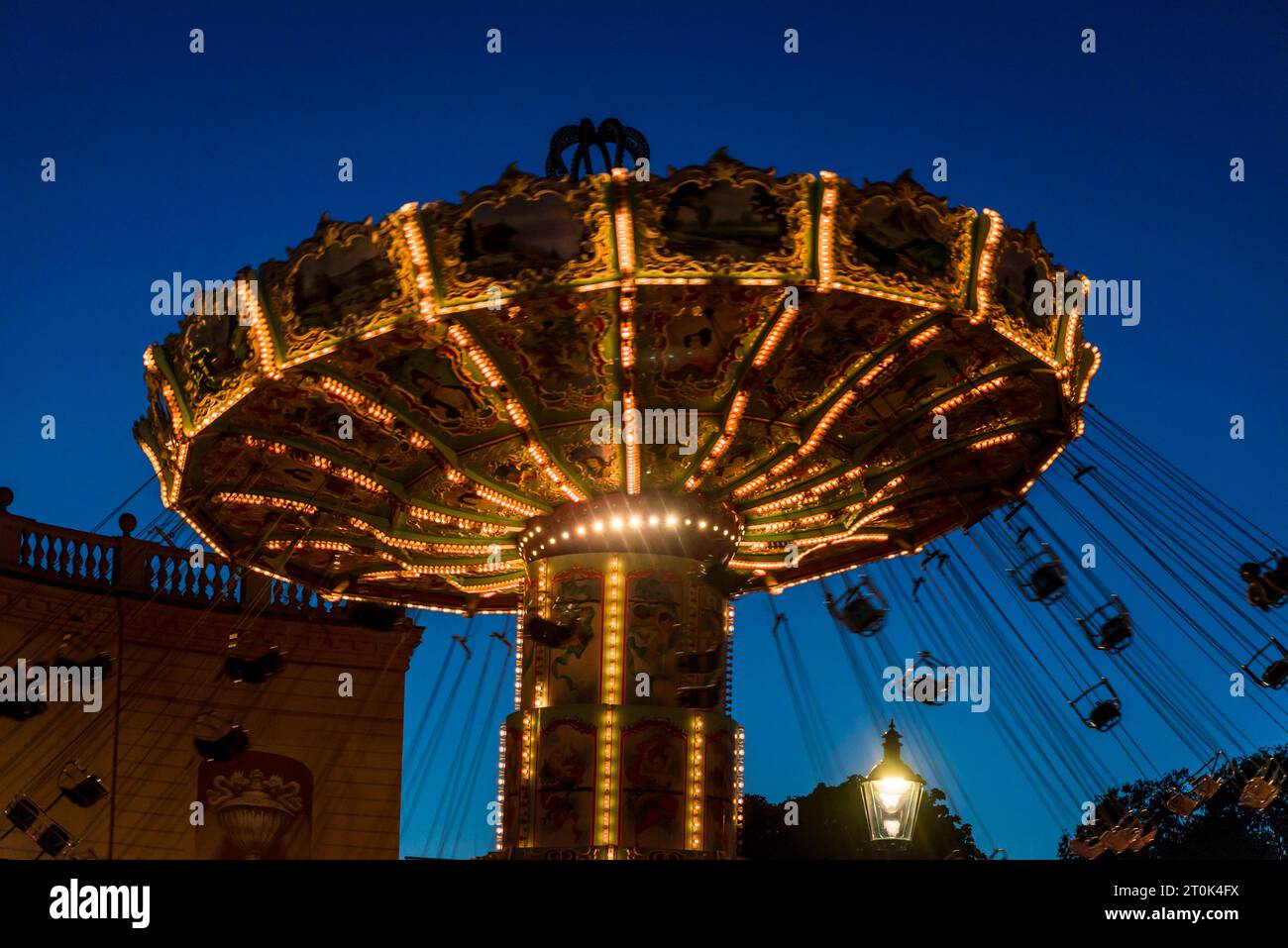 Prater amusement park at night, Vienna, Austria Stock Photo - Alamy