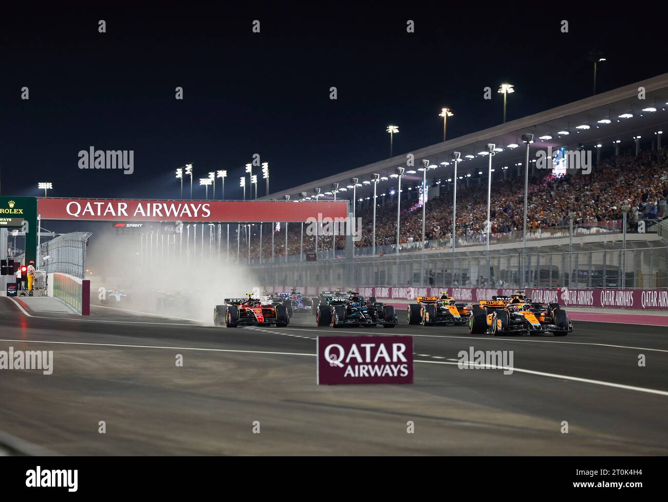 Doha, Qatar. 7th Oct, 2023. Start Sprint, #81 Oscar Piastri (AUS ...