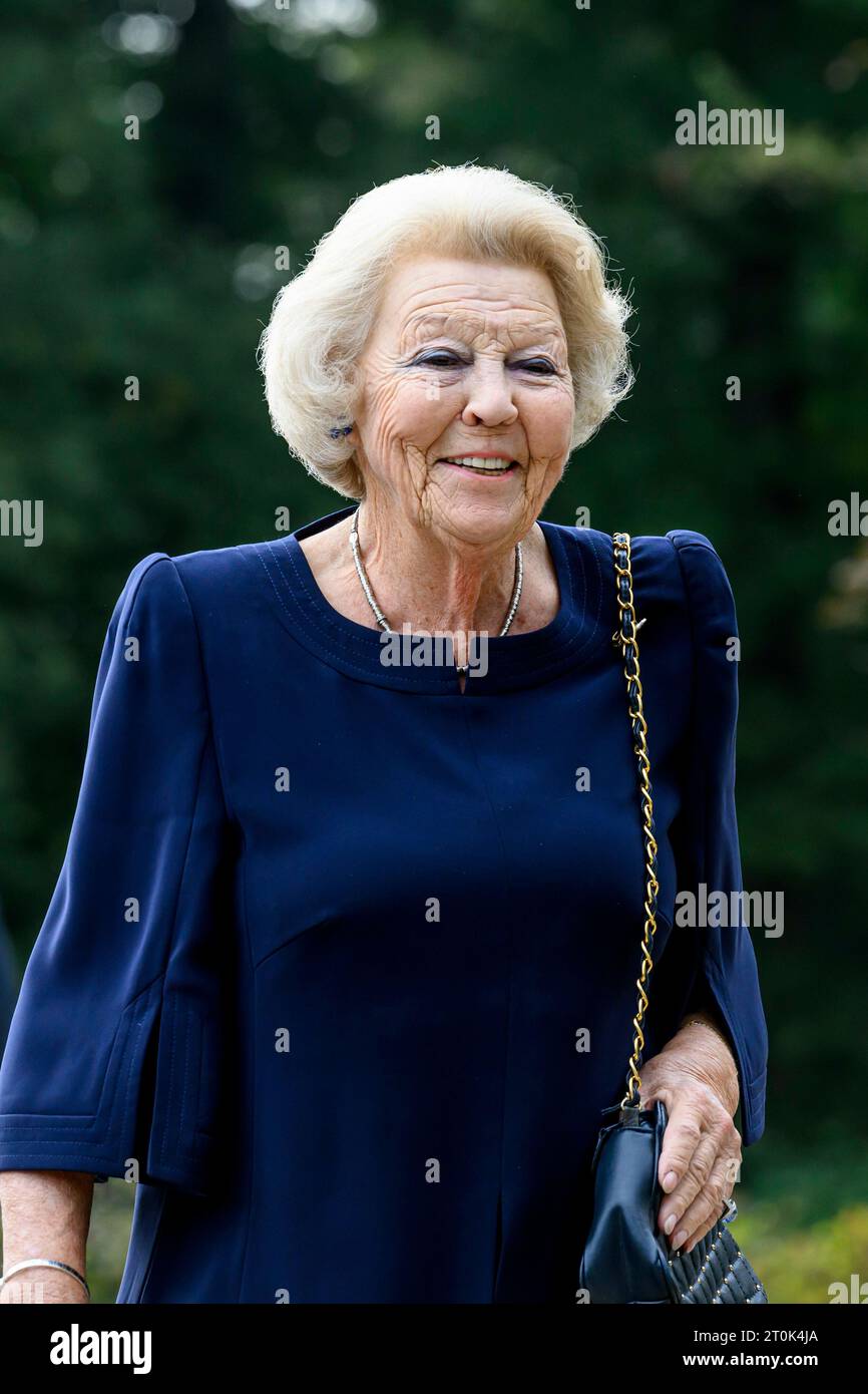 Princess Beatrix of The Netherlands at Palace Soestdijk in Baarn, on ...