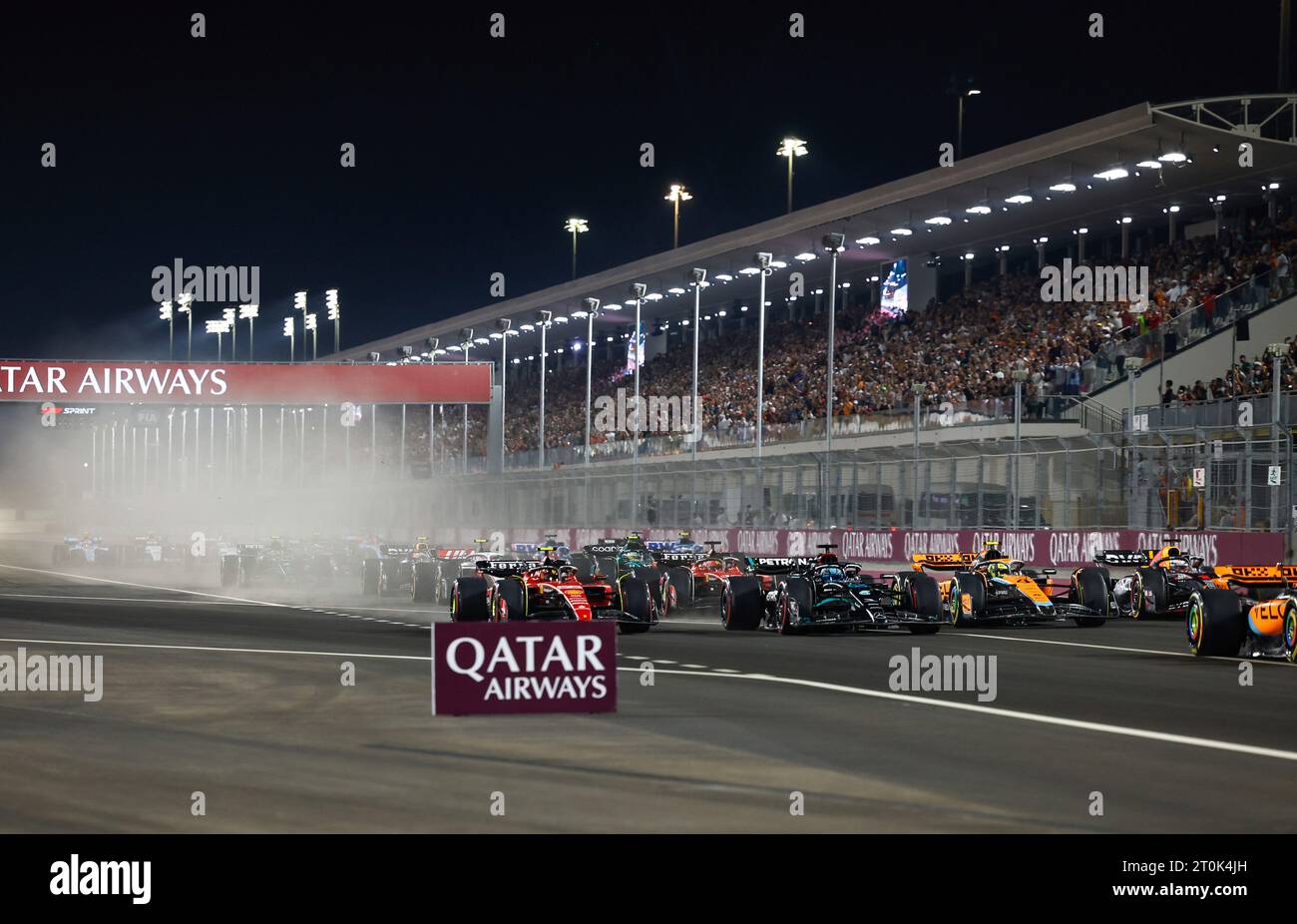 Doha, Qatar. 7th Oct, 2023. Start Sprint, #55 Carlos Sainz (ESP ...