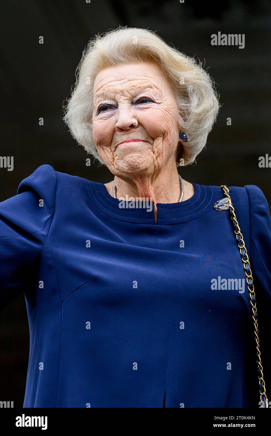 Princess Beatrix of The Netherlands at Palace Soestdijk in Baarn, on ...