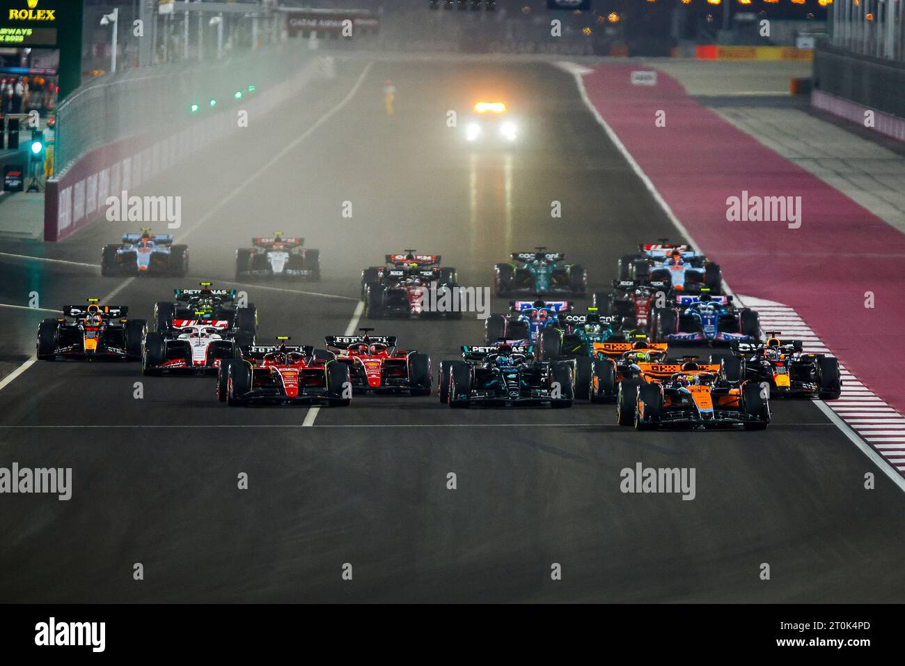 Doha, Qatar. 7th Oct, 2023. Start Sprint, #81 Oscar Piastri (AUS ...