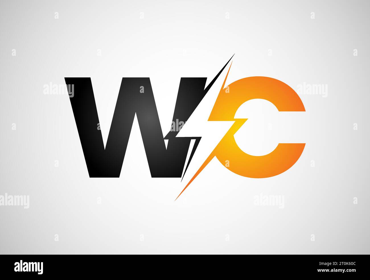 Initial Letter W C Logo Design Vector. Graphic Alphabet Symbol For ...